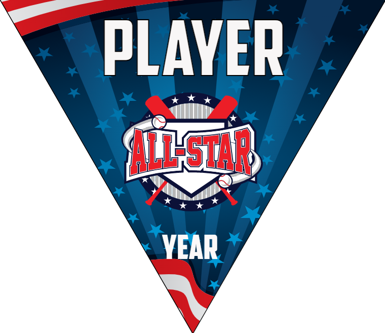 All-Star 5 - Triangle Baseball Banners – Team Sport Banners