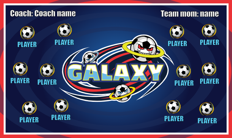 Galaxy - Soccer Banner – Team Sport Banners