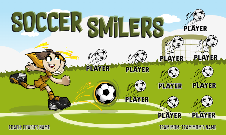 Soccer Smilers 2 - Soccer Banner – Team Sport Banners
