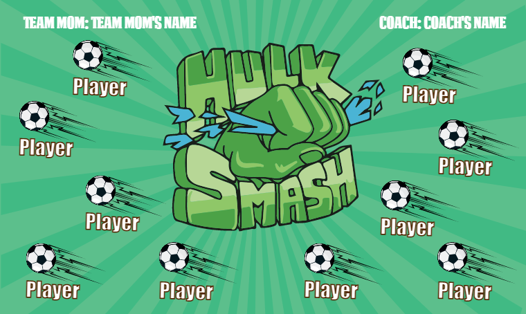 Hulk Smash - Soccer Banner – Team Sport Banners