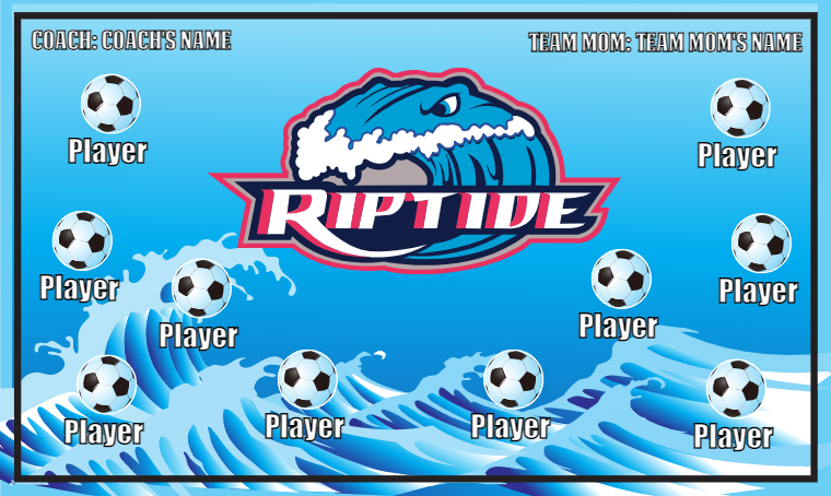 Riptide - Soccer Banner – Team Sport Banners