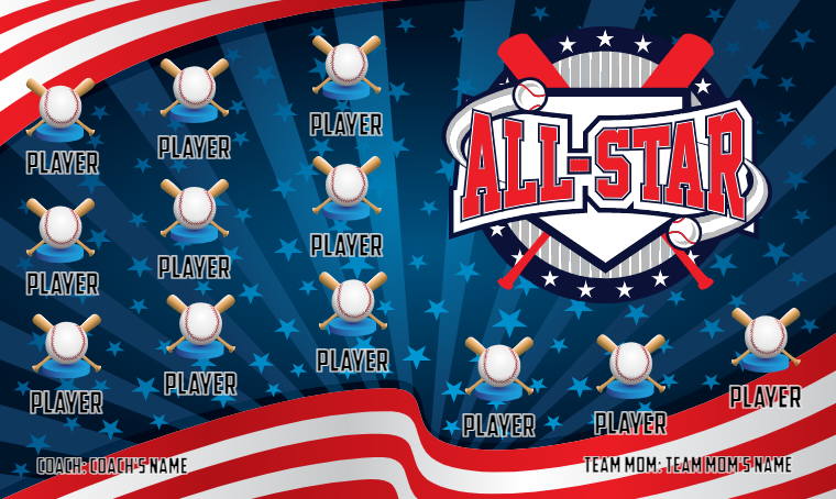All-Star 03 - Baseball Banner – Team Sport Banners