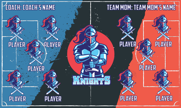 Knights 2 - Soccer Banner – Team Sport Banners