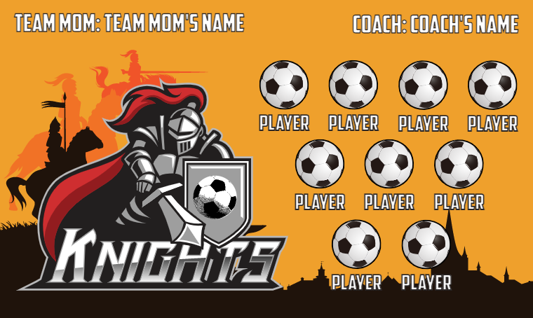 Knights 3 - Soccer Banner – Team Sport Banners