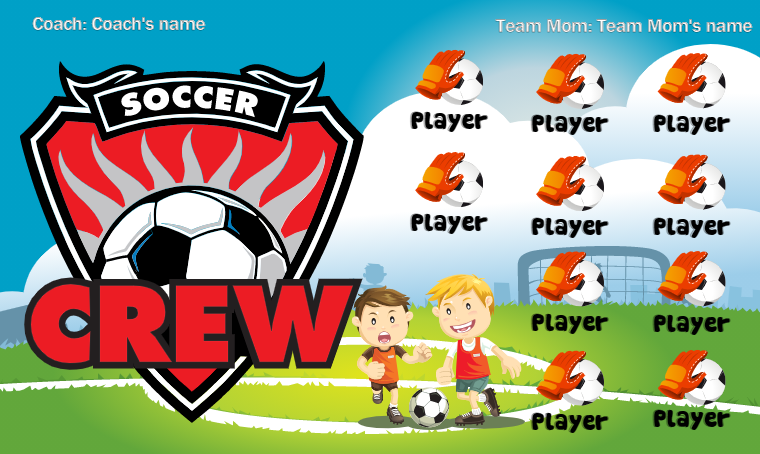 Crew - Soccer Banner – Team Sport Banners