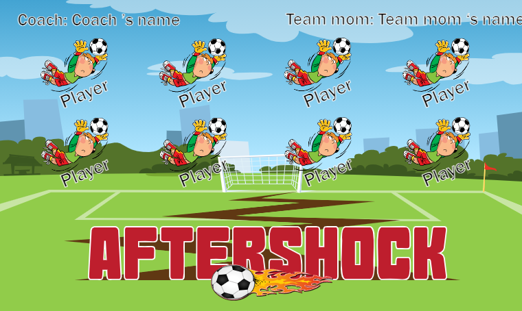Aftershock - Soccer Banner – Team Sport Banners
