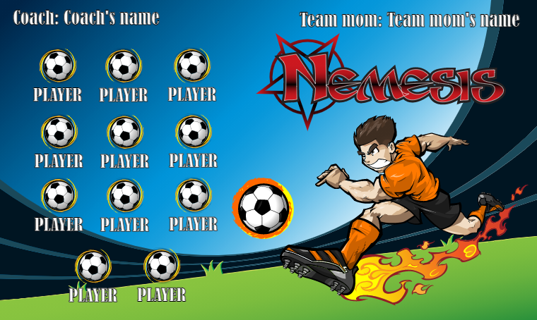 Nemesis - Soccer Banner – Team Sport Banners