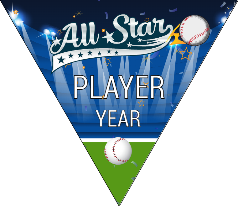 All-Star 3 - Triangle Baseball Banners – Team Sport Banners