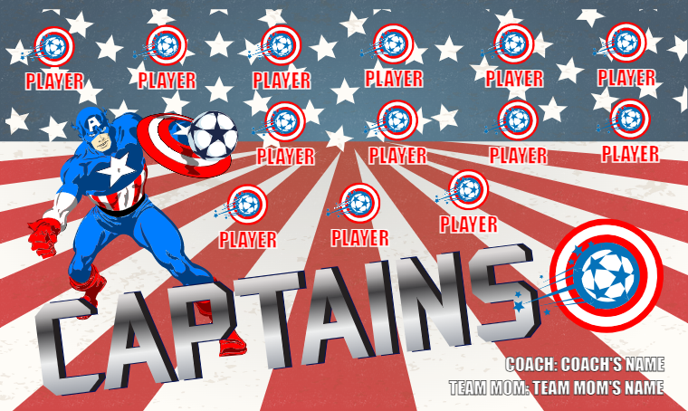 Captains - Soccer Banner – Team Sport Banners