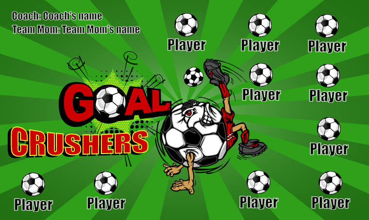 Goal Crushers - Soccer Banner – Team Sport Banners