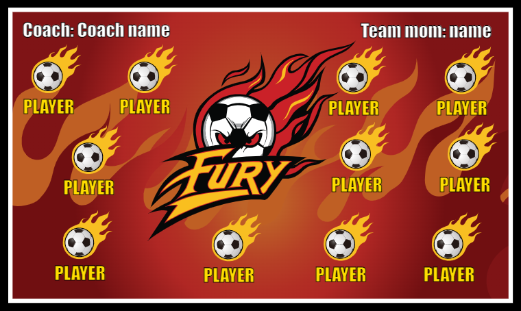 Fury - Soccer Banner – Team Sport Banners