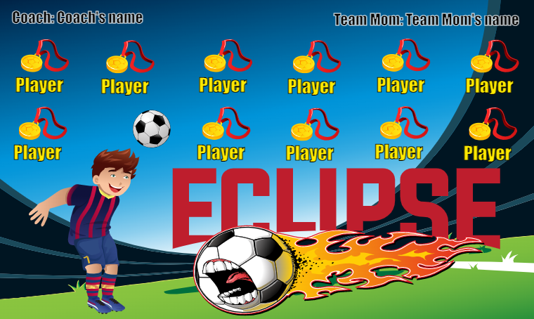 Eclipse - Soccer Banner – Team Sport Banners