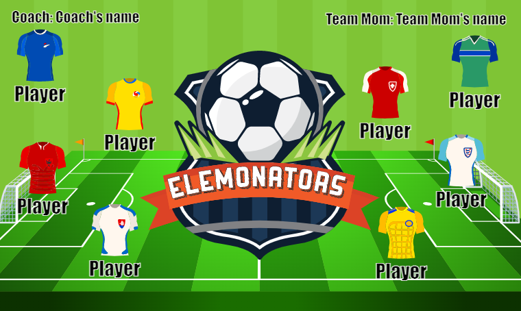 Elemonators - Soccer Banner – Team Sport Banners
