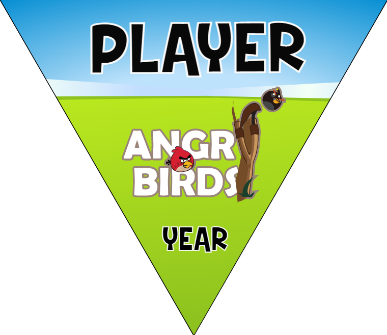 Angry Birds - Triangle Soccer Banners – Team Sport Banners