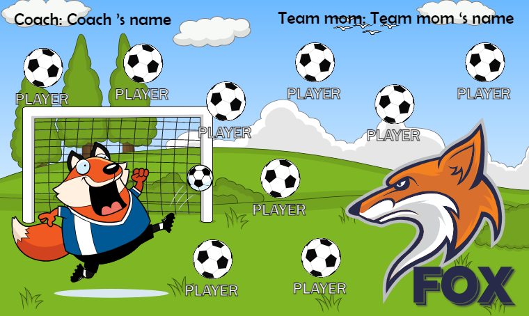 Fox - Soccer Banner – Team Sport Banners