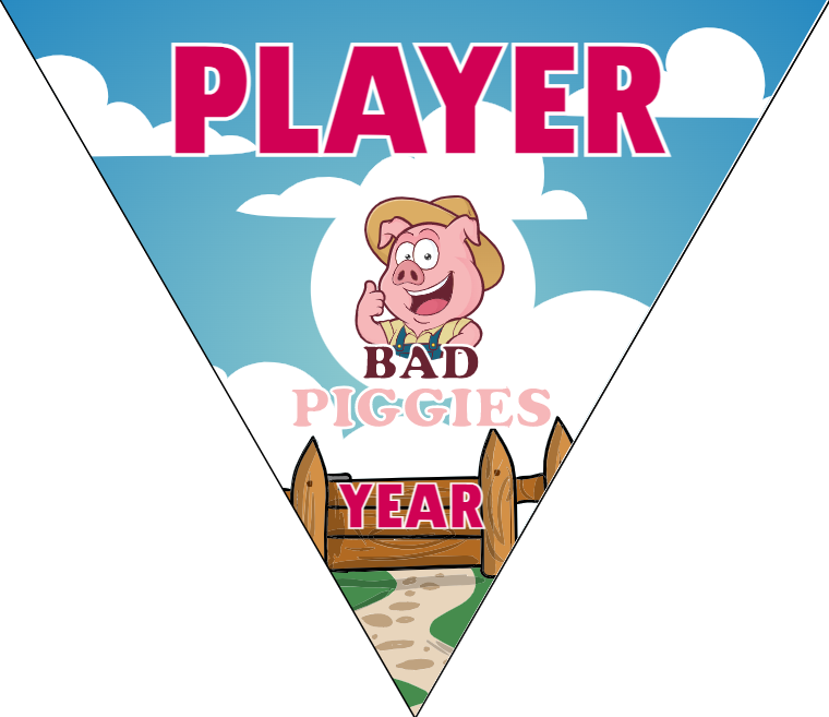 Bad Piggies - Triangle Soccer Banners – Team Sport Banners