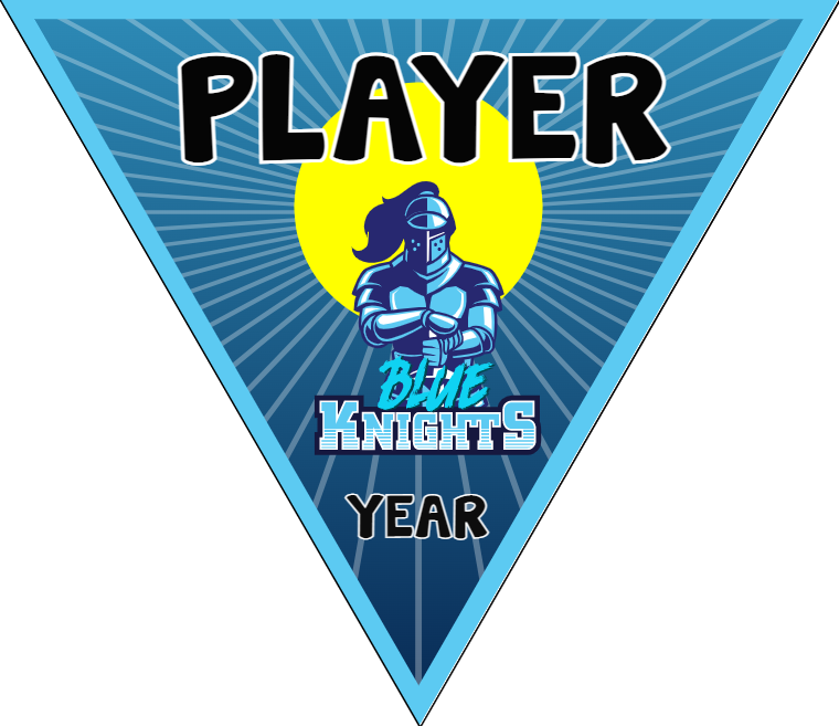 Blue Knights - Triangle Soccer Banners – Team Sport Banners