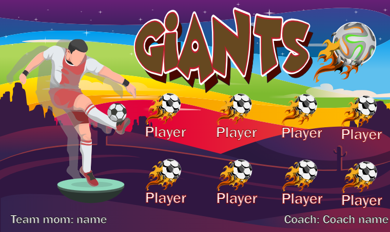 Giants 2 - Soccer Banner – Team Sport Banners