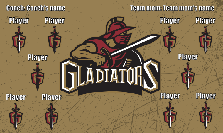 Gladiators - Soccer Banner – Team Sport Banners
