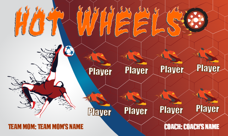 Hot Wheels - Soccer Banner – Team Sport Banners
