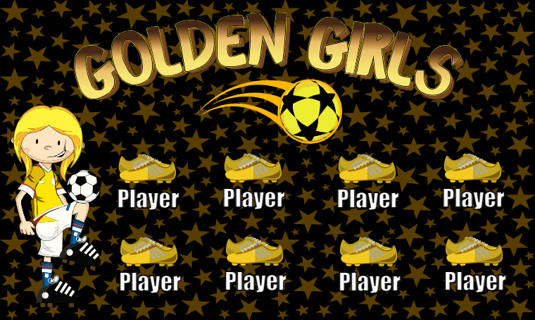 Golden Girls - Soccer Banner – Team Sport Banners