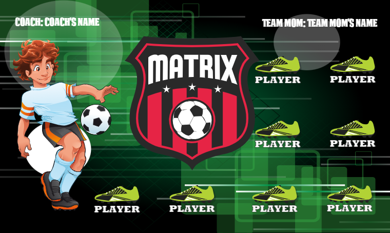 Matrix - Soccer Banner – Team Sport Banners