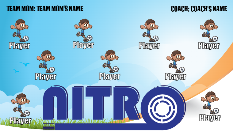 Nitro - Soccer Banner – Team Sport Banners