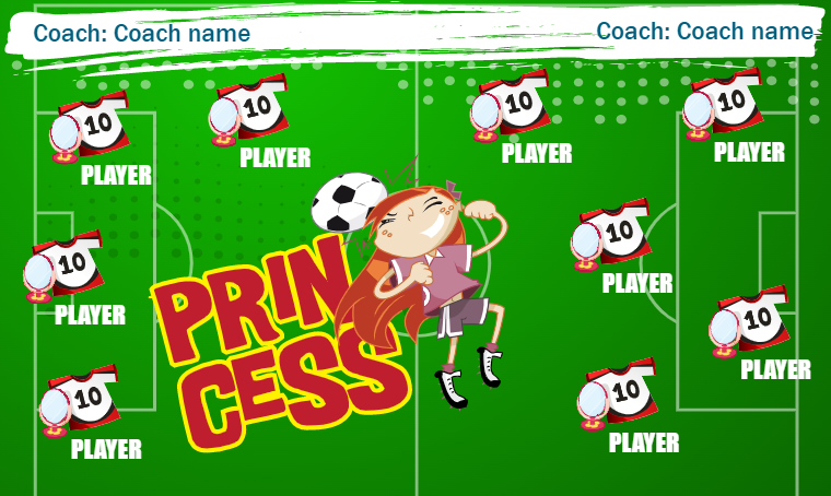 Princess - Soccer Banner – Team Sport Banners
