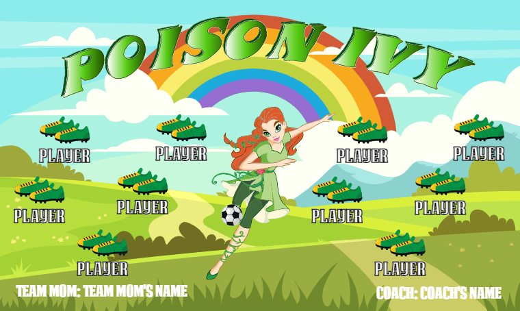 Poison Ivy - Soccer Banner – Team Sport Banners