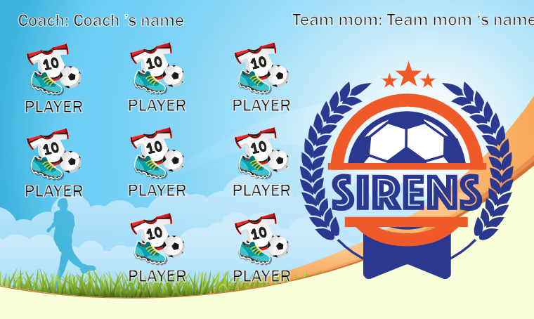 Sirens - Soccer Banner – Team Sport Banners