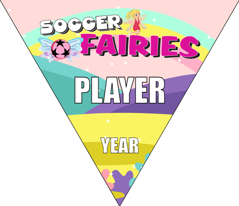 Soccer Fairies - Triangle Soccer Banners – Team Sport Banners