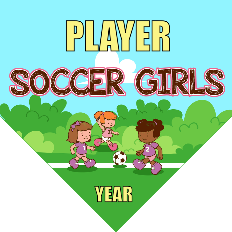 Soccer Girls - Homeplate Soccer Pennant – Team Sport Banners