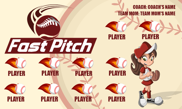 Fast Pitch 2 - Softball Banner – Team Sport Banners