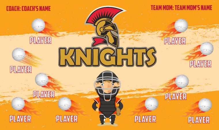 Knights - Softball Banner – Team Sport Banners