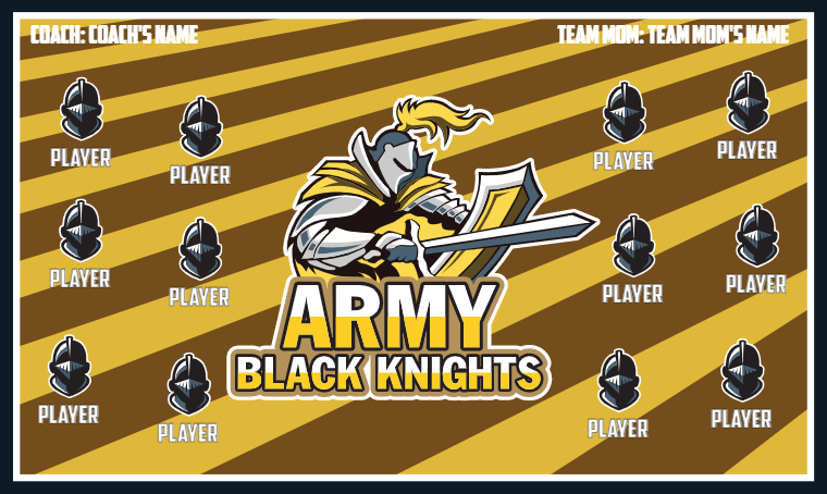 Army Black Knights - Softball Banner – Team Sport Banners