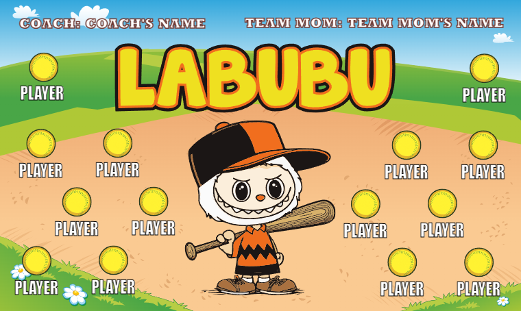 Labubu - Softball Banner – Team Sport Banners