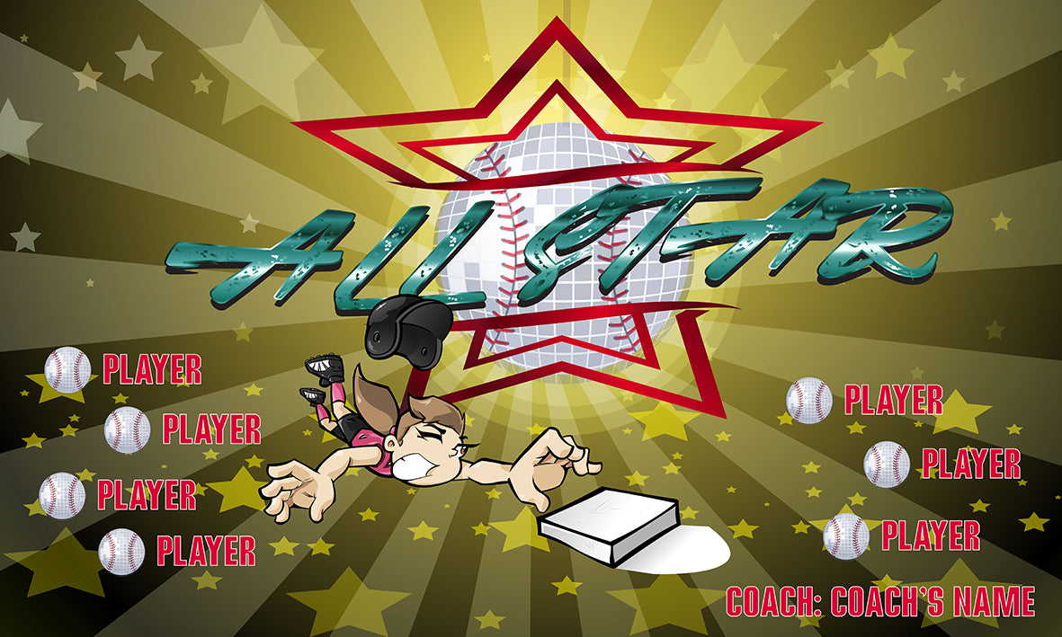 All-Star 14 - Baseball Banner – Team Sport Banners