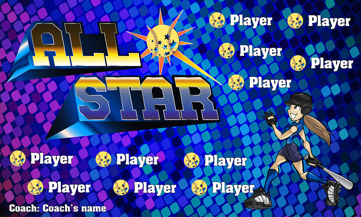 All-Star 17 - Baseball Banner – Team Sport Banners