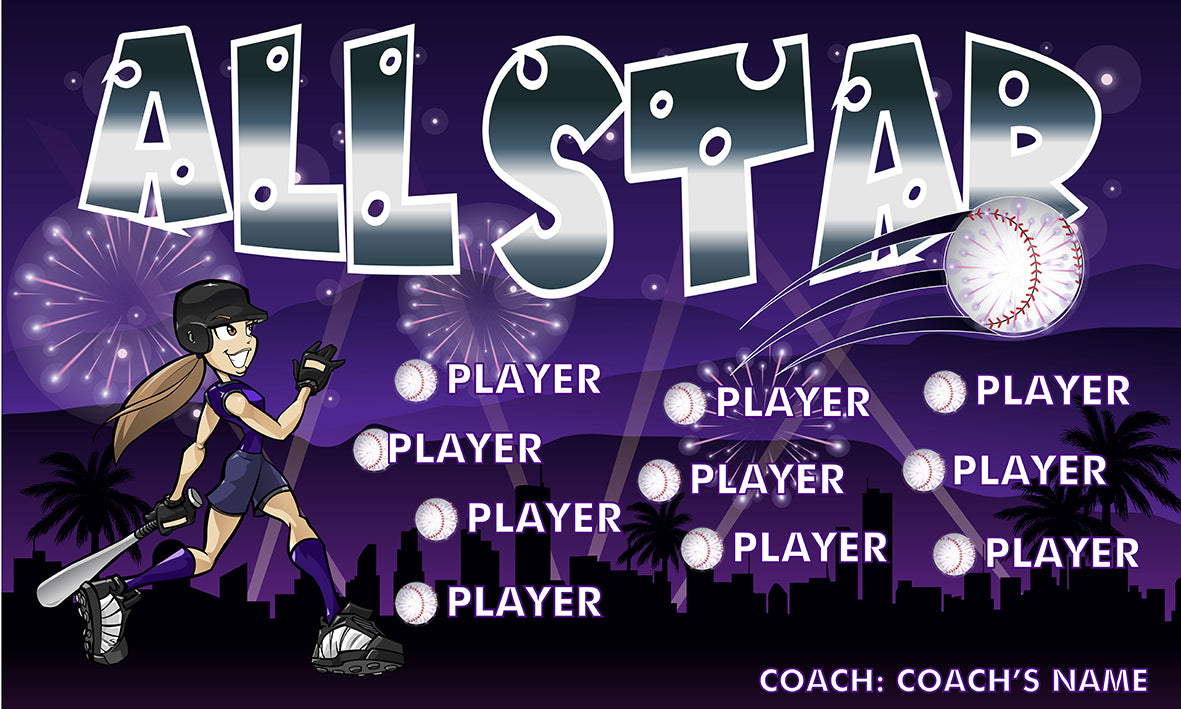 All-Star 24 - Baseball Banner – Team Sport Banners