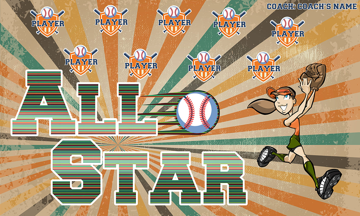 All-Star 27 - Baseball Banner – Team Sport Banners