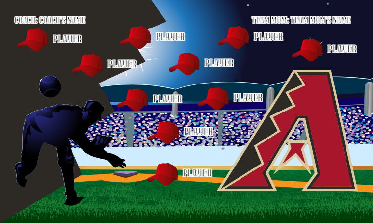 Arizona Diamondbacks 2 - Baseball Banner – Team Sport Banners