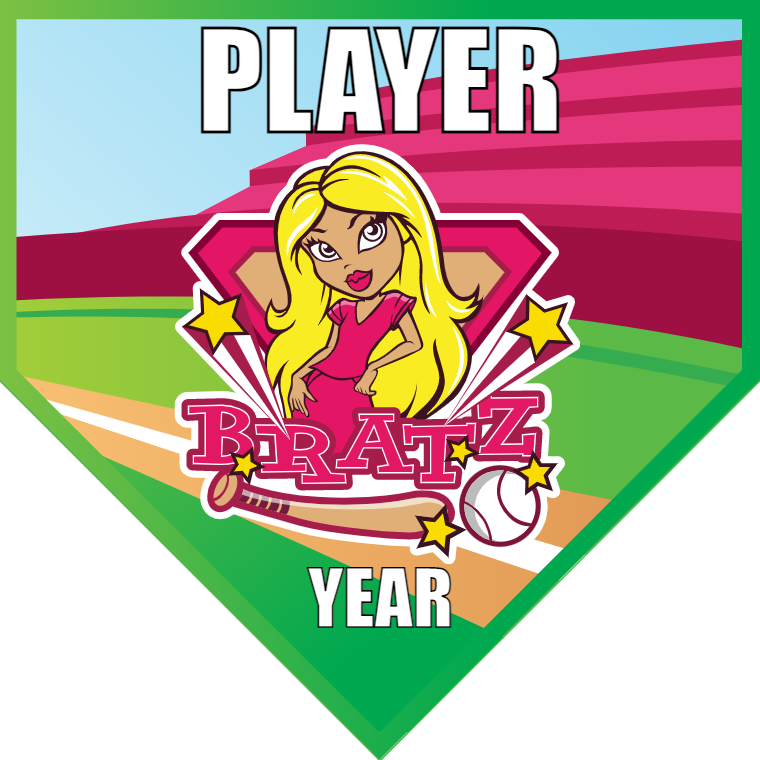 Bratz - Home Plate Softball Pennant – Team Sport Banners