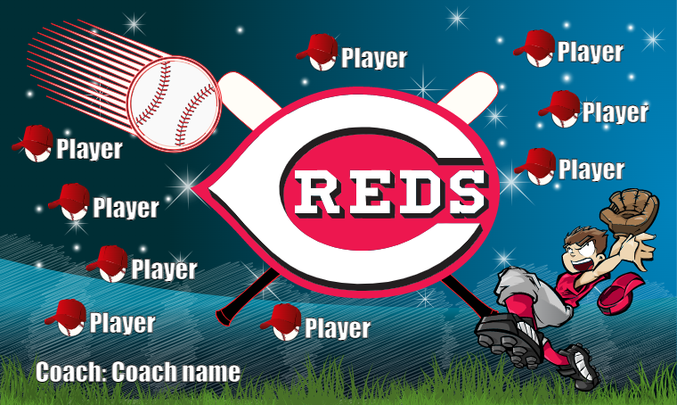 Cincinnati Reds - Baseball Banner – Team Sport Banners