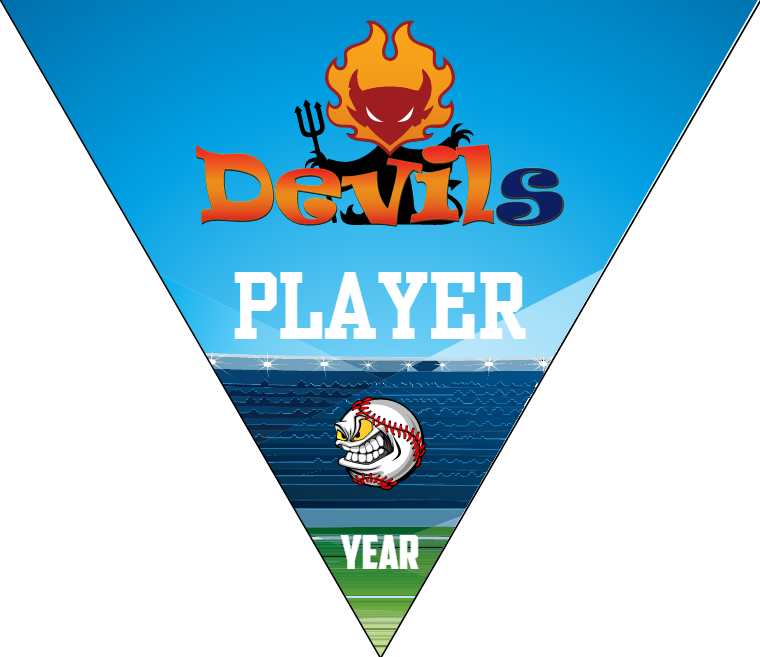 Devils - Triangle Softball Pennant – Team Sport Banners