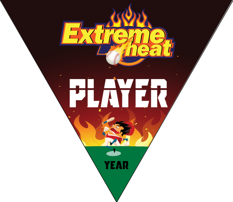 Extreme Heat - Triangle Softball Pennant – Team Sport Banners