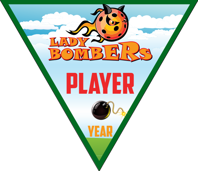 Lady Bombers - Triangle Softball Pennant – Team Sport Banners