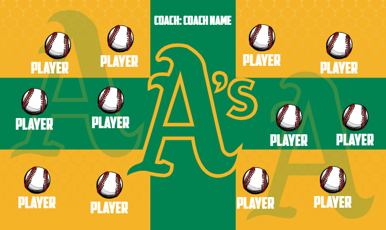 Oakland Athletics 5 - Baseball Banner – Team Sport Banners