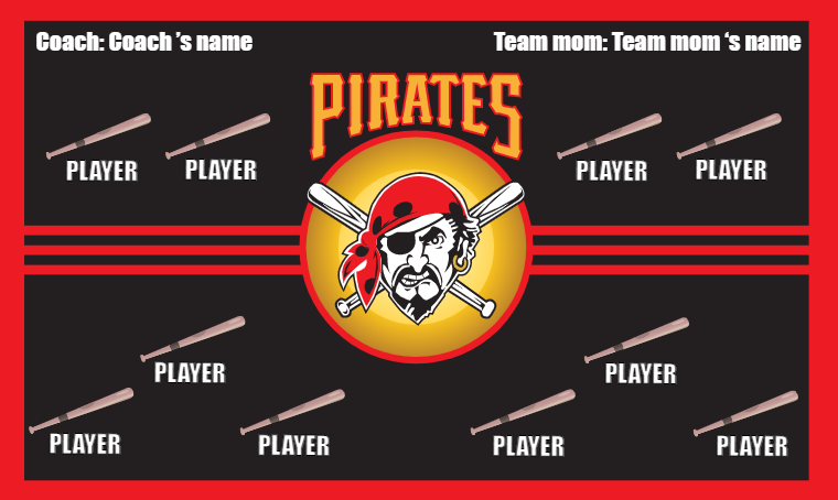 Pittsburgh Pirates 2 - Baseball Banner – Team Sport Banners