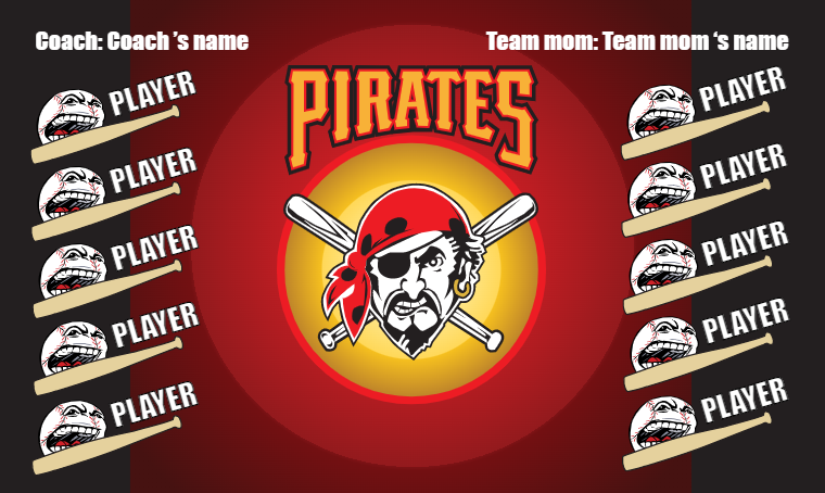 Pittsburgh Pirates 3 - Baseball Banner – Team Sport Banners