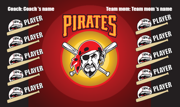 Pittsburgh Pirates 3 - Baseball Banner – Team Sport Banners